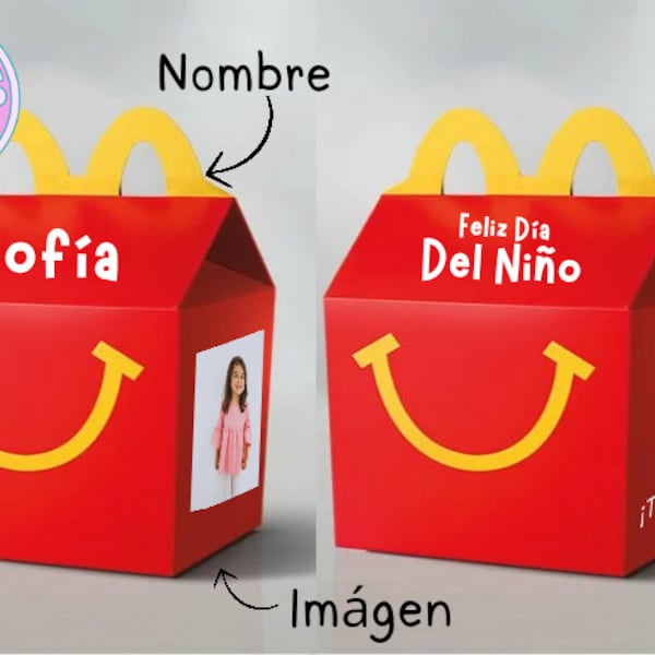 Happy Meal Template - Etsy