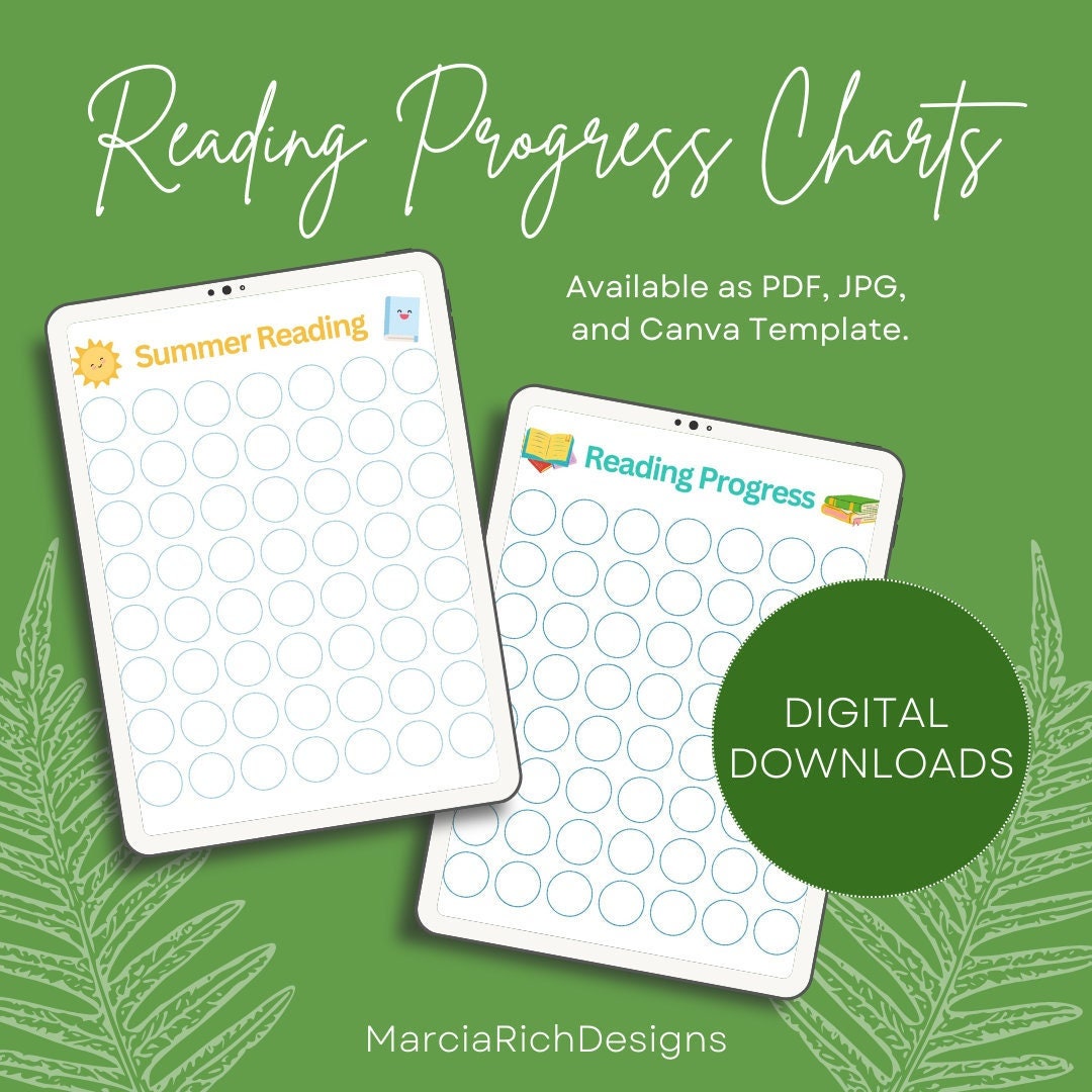 Kids Reading Progress Charts - Etsy