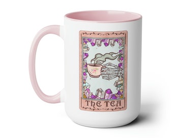 The Tea Tarot Card Mug, Spill the Tea Mug, Occult Tarot Card Tea Mug ...