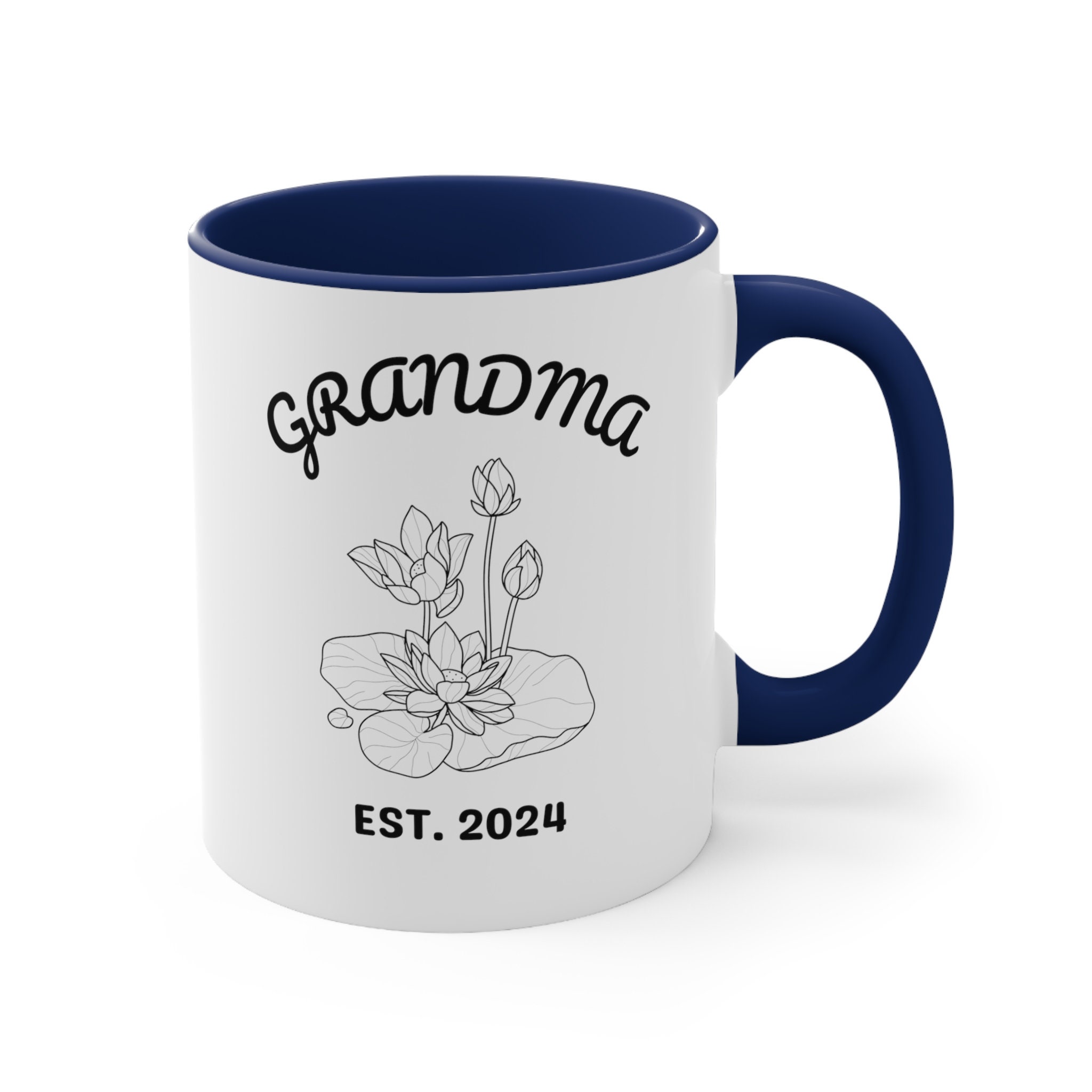 Grandma Est 2024 Coffee Mug, New Grandma Cup Gift, Pregnancy Reveal ...