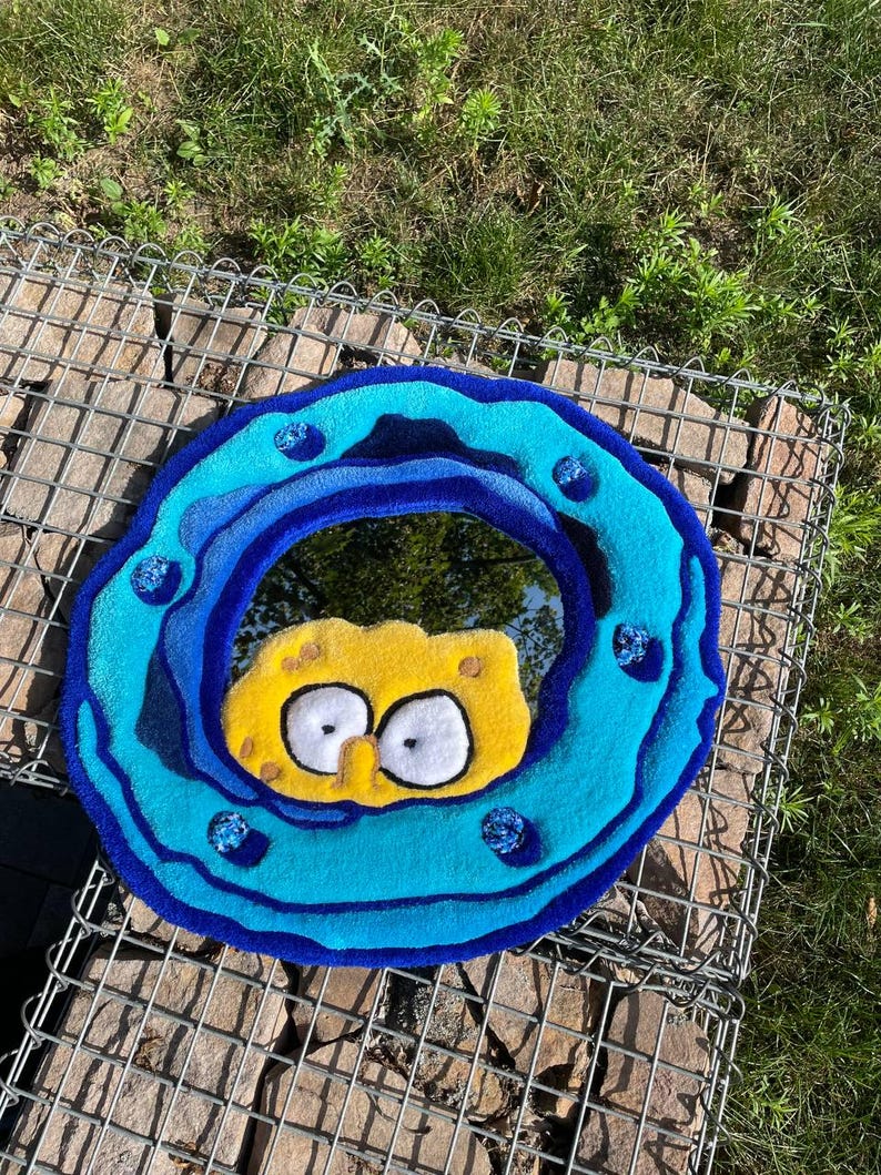 Tufting Fluffy Mirror - Etsy