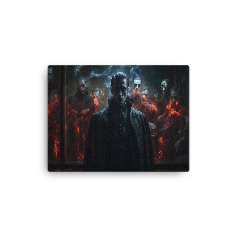 Print, Canvas, Wall Art: Reflections of Glowing Vampires on Haunted ...