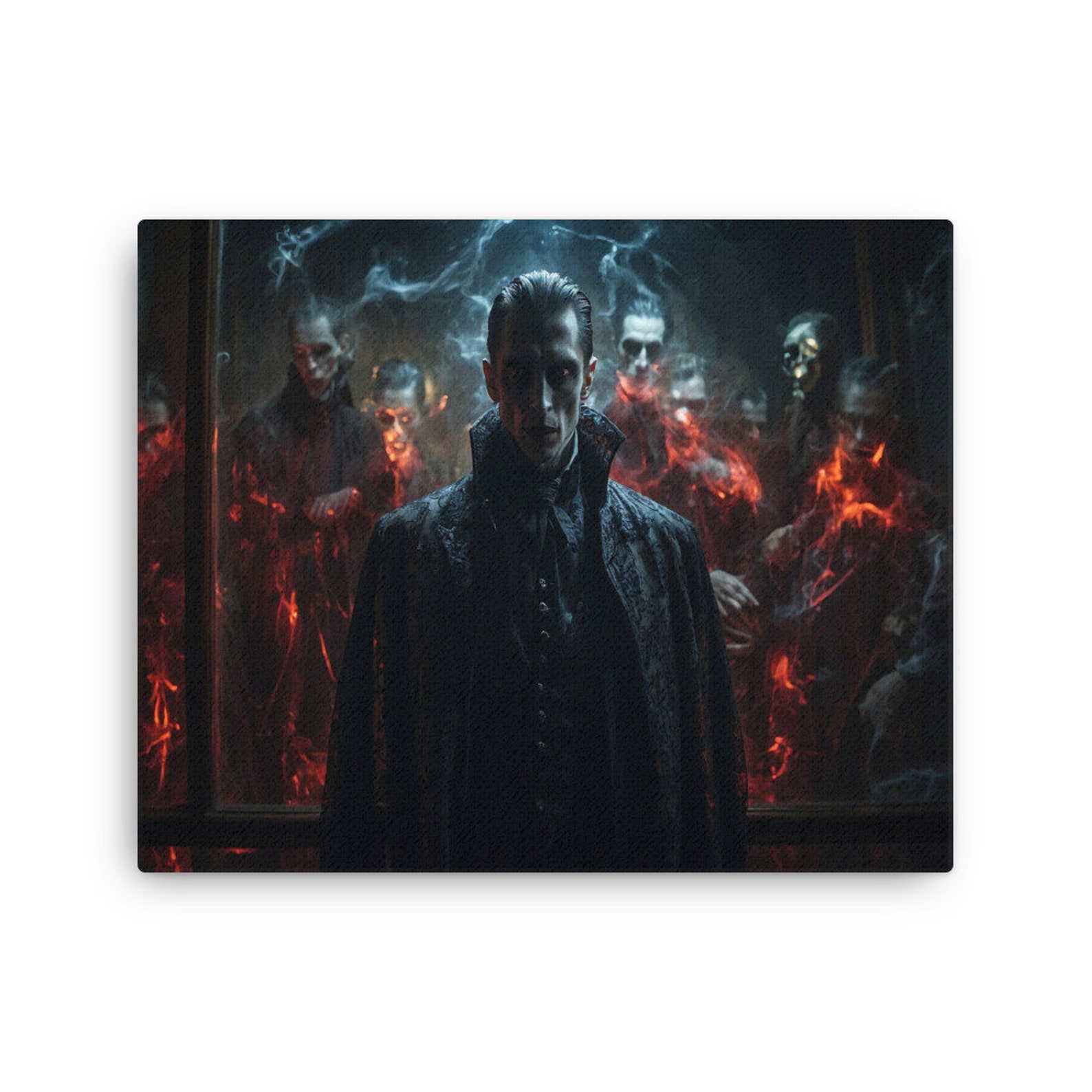 Print, Canvas, Wall Art: Reflections of Glowing Vampires on Haunted ...