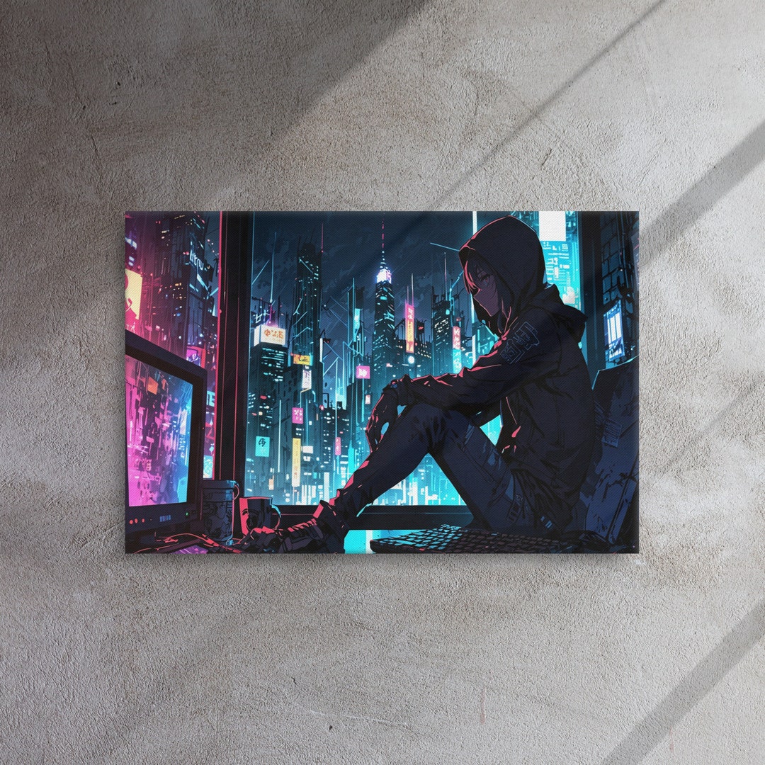 Anime Manga Canvas Painting Minimalist Anime Print Anime Wall Art Decor ...