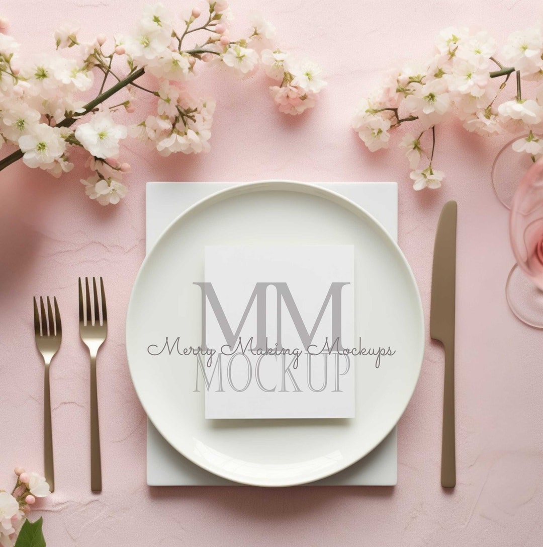 Wedding Letter Table Setting Mockup. Wedding Letter Mockup,wedding ...