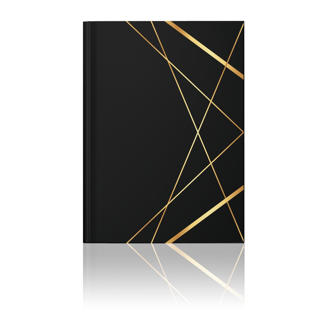 Elegance in Writing: Black Hardcover Notebook Featuring - Etsy