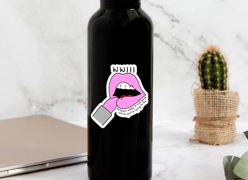 Machine Gun Kelly Sticker WW3 WWIII Song Makeup Decal MGK Merch EST ...