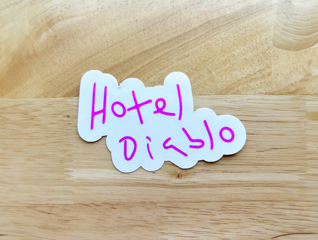 Hotel Diablo Sticker Machine Gun Kelly Album Cover Art Decal MGK Merch ...