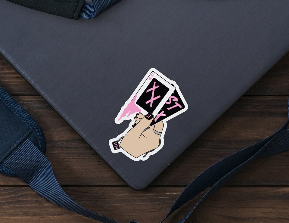 5150 Cards Sticker Machine Gun Kelly Queen of Hearts XX Decal MGK Merch ...