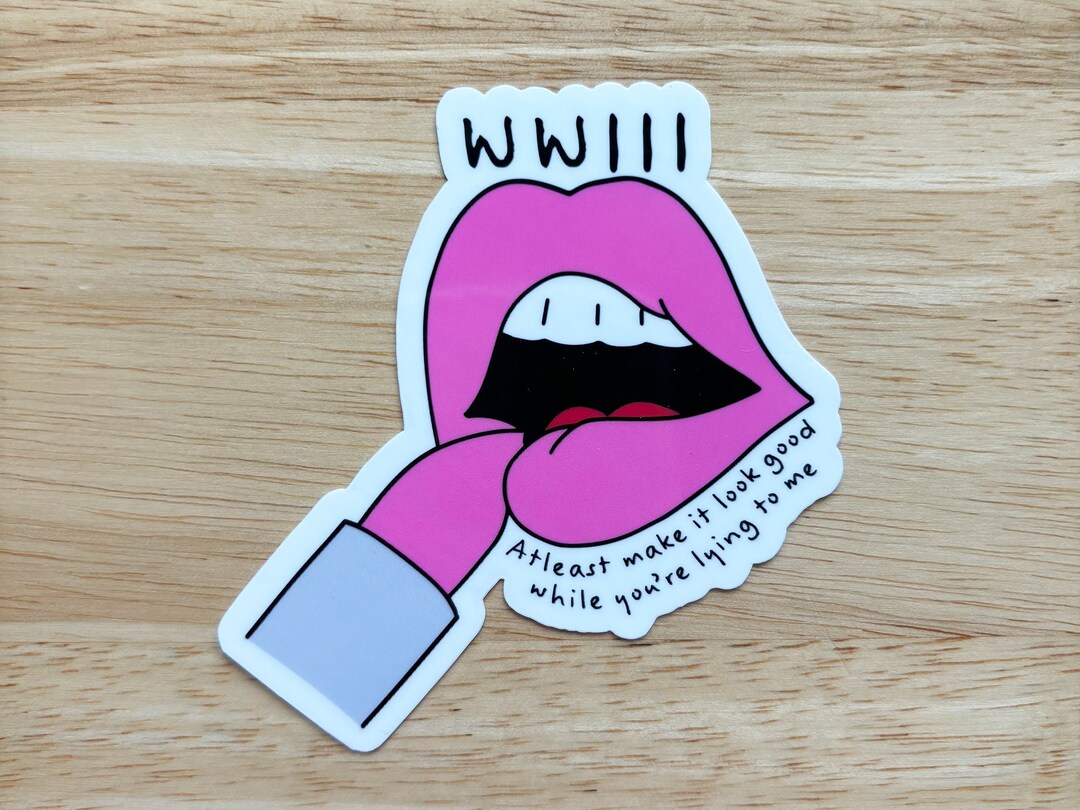 Machine Gun Kelly Sticker WW3 WWIII Song Makeup Decal MGK Merch EST ...