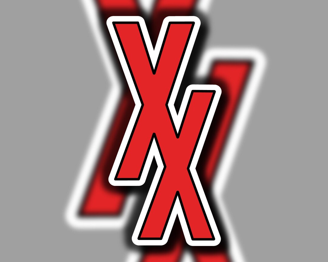 XX Sticker Red MGK Machine Gun Kelly Merch Double Xs Lace up Everyone ...