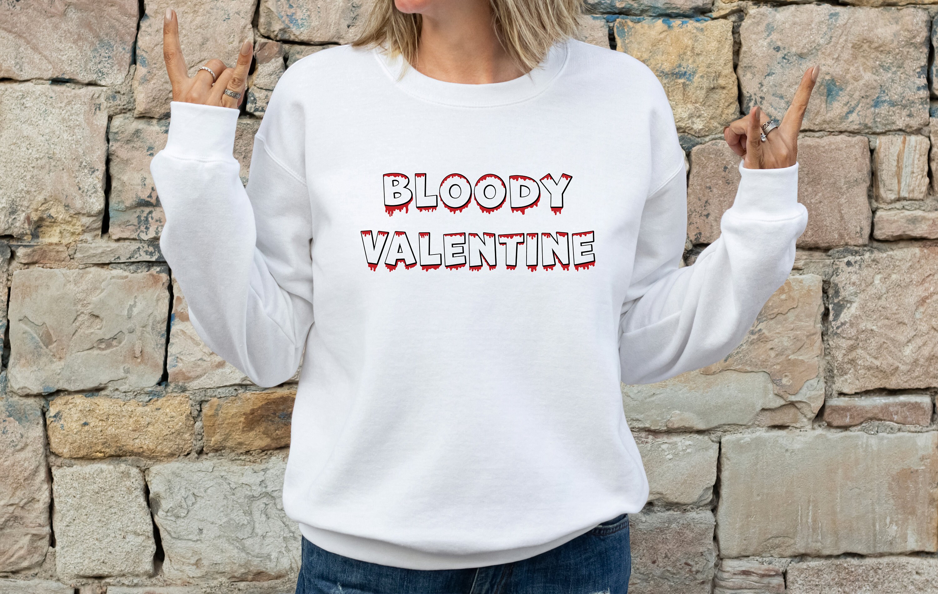 Machine Gun Kelly MGK Bloody Valentine Sweatshirt Quote Inspired ...