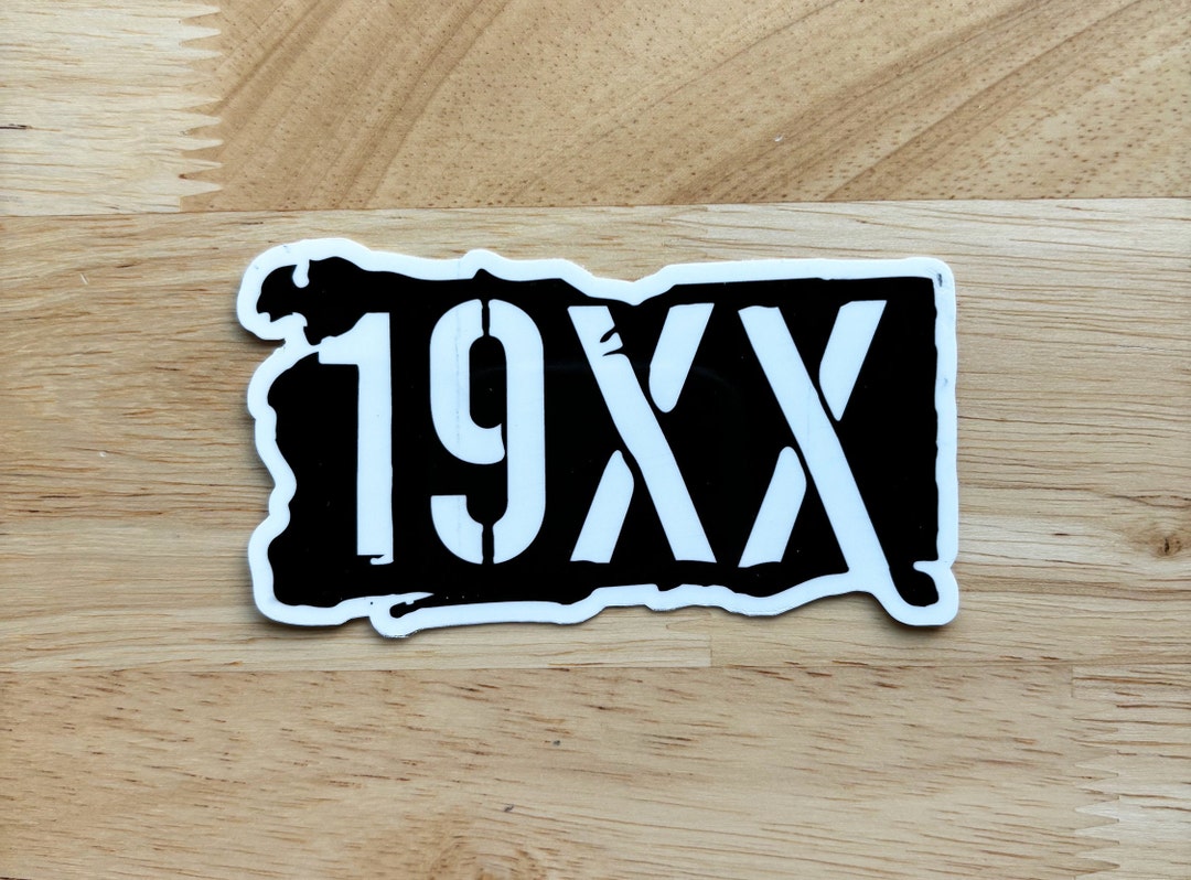 Machine Gun Kelly Sticker 19XX Stencil XX Decal MGK Merch EST 90s Baby ...