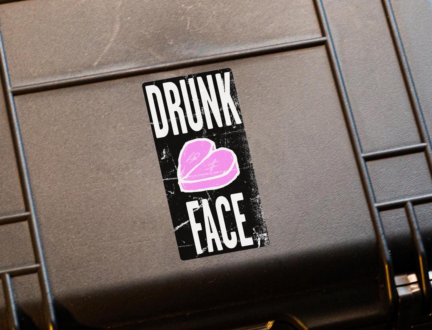 Drunk Face MGK Sticker Machine Gun Kelly Merch Tickets to My Downfall ...