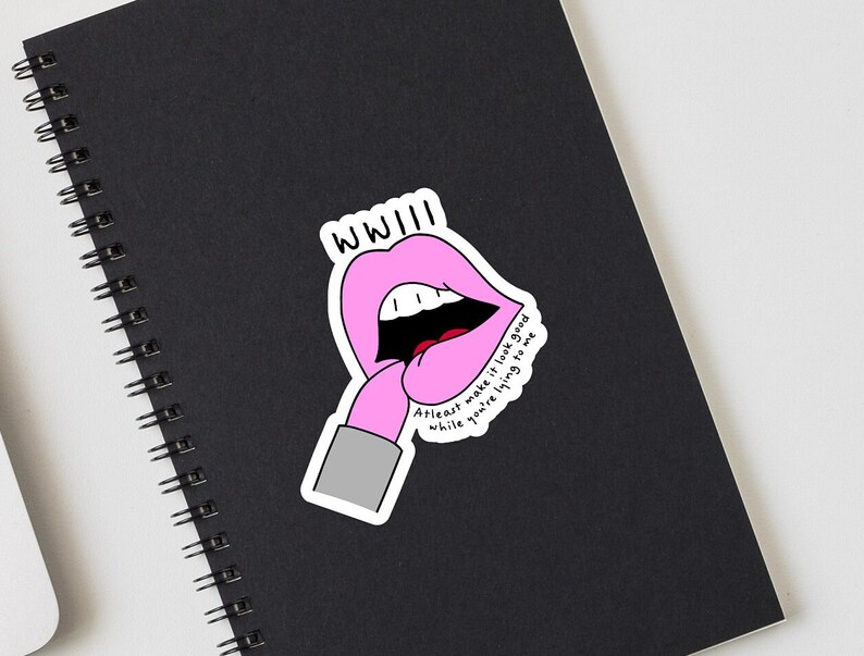 Machine Gun Kelly Sticker WW3 WWIII Song Makeup Decal MGK Merch EST ...