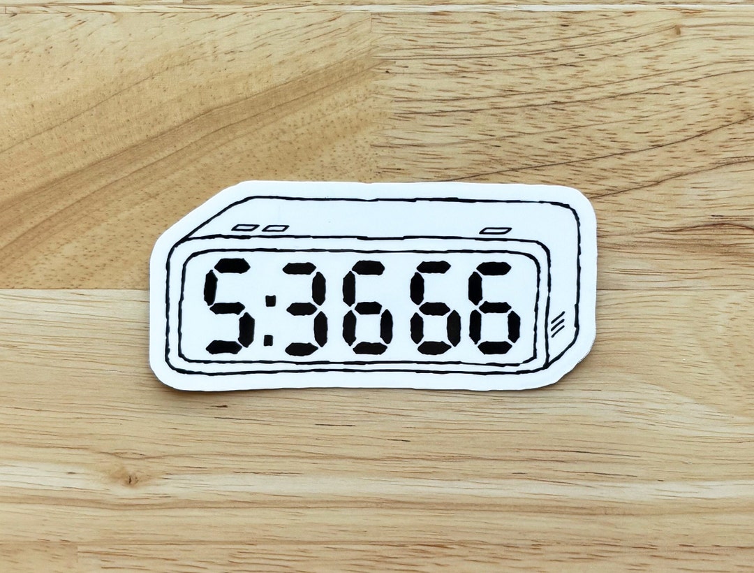 Machine Gun Kelly Sticker 5:3666 Alarm Song Sellout Decal MGK Merch EST ...