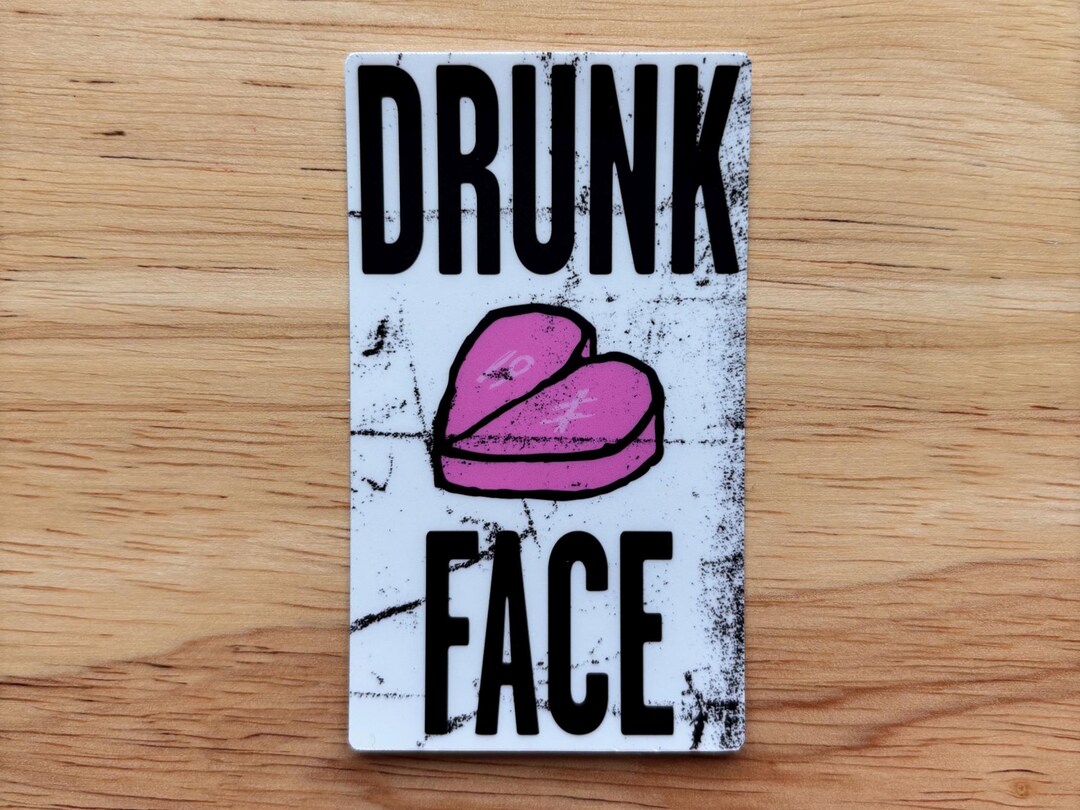 Drunk Face MGK Sticker Machine Gun Kelly Merch Tickets to My Downfall ...