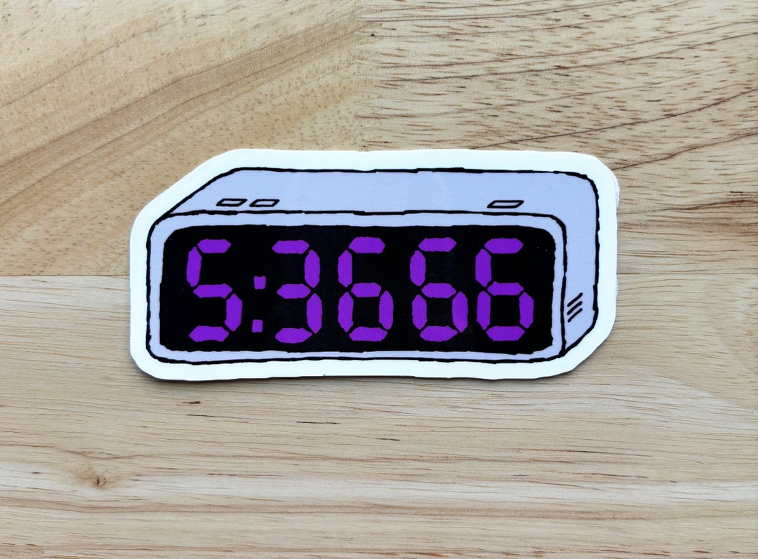 Machine Gun Kelly Sticker 5:3666 Alarm Clock Song Sellout Decal MGK ...