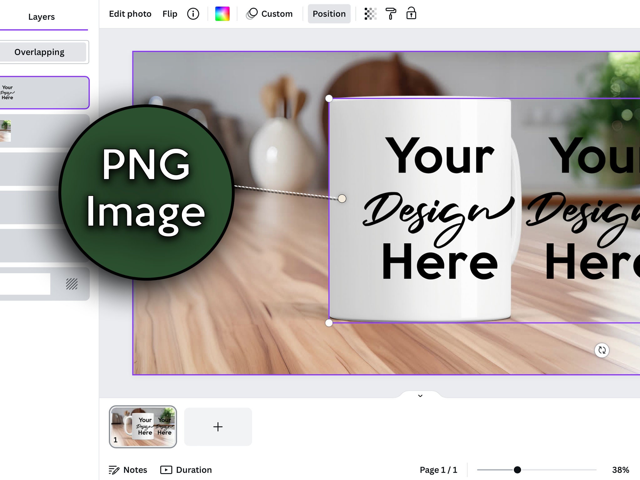 11oz Canva Rotating Mug Mockup, Animated Mug, Spinning Mug, Canva Mug ...