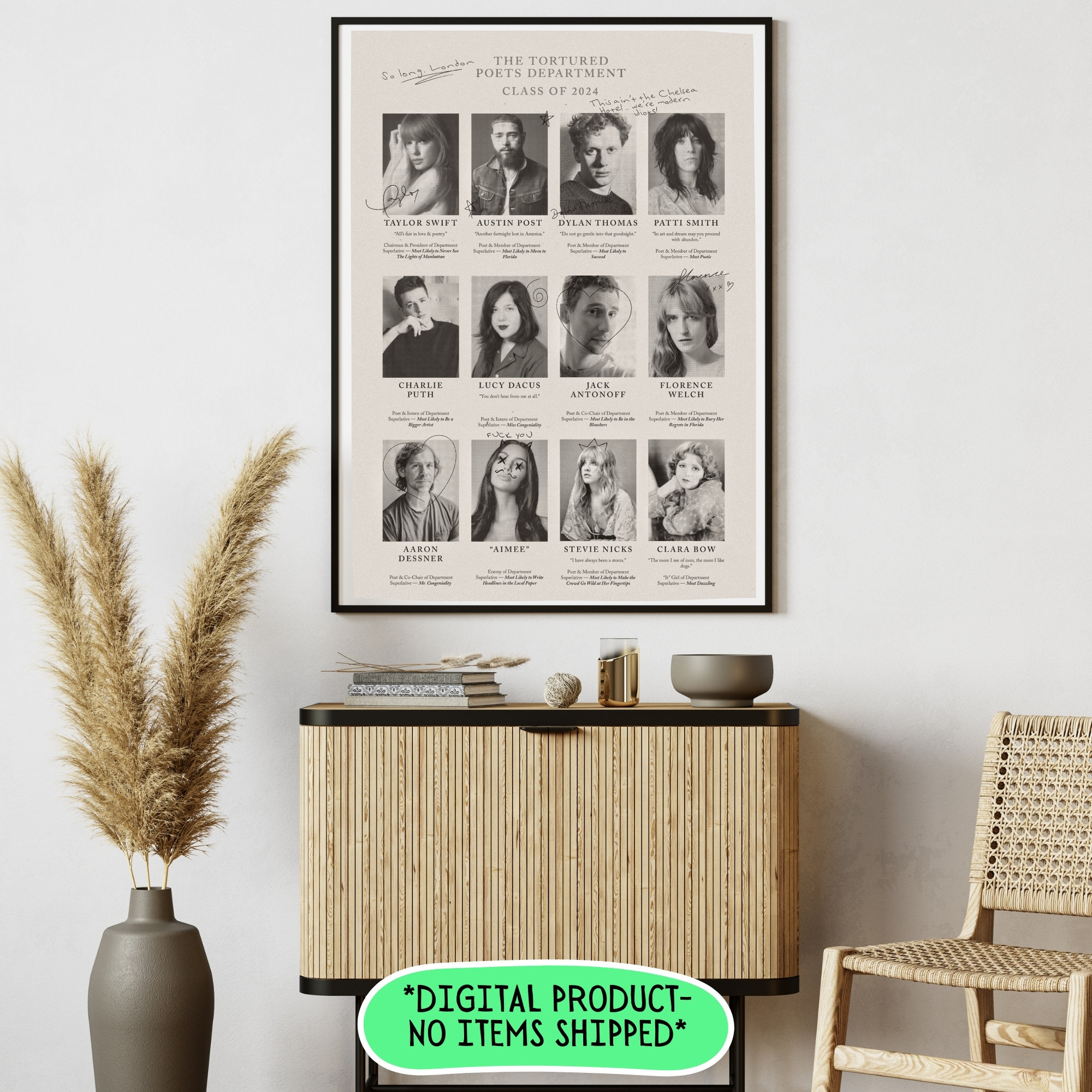 Taylor Swift Poster, Swiftie Decor, TS Art, TTPD Poster, Tortured Poets ...