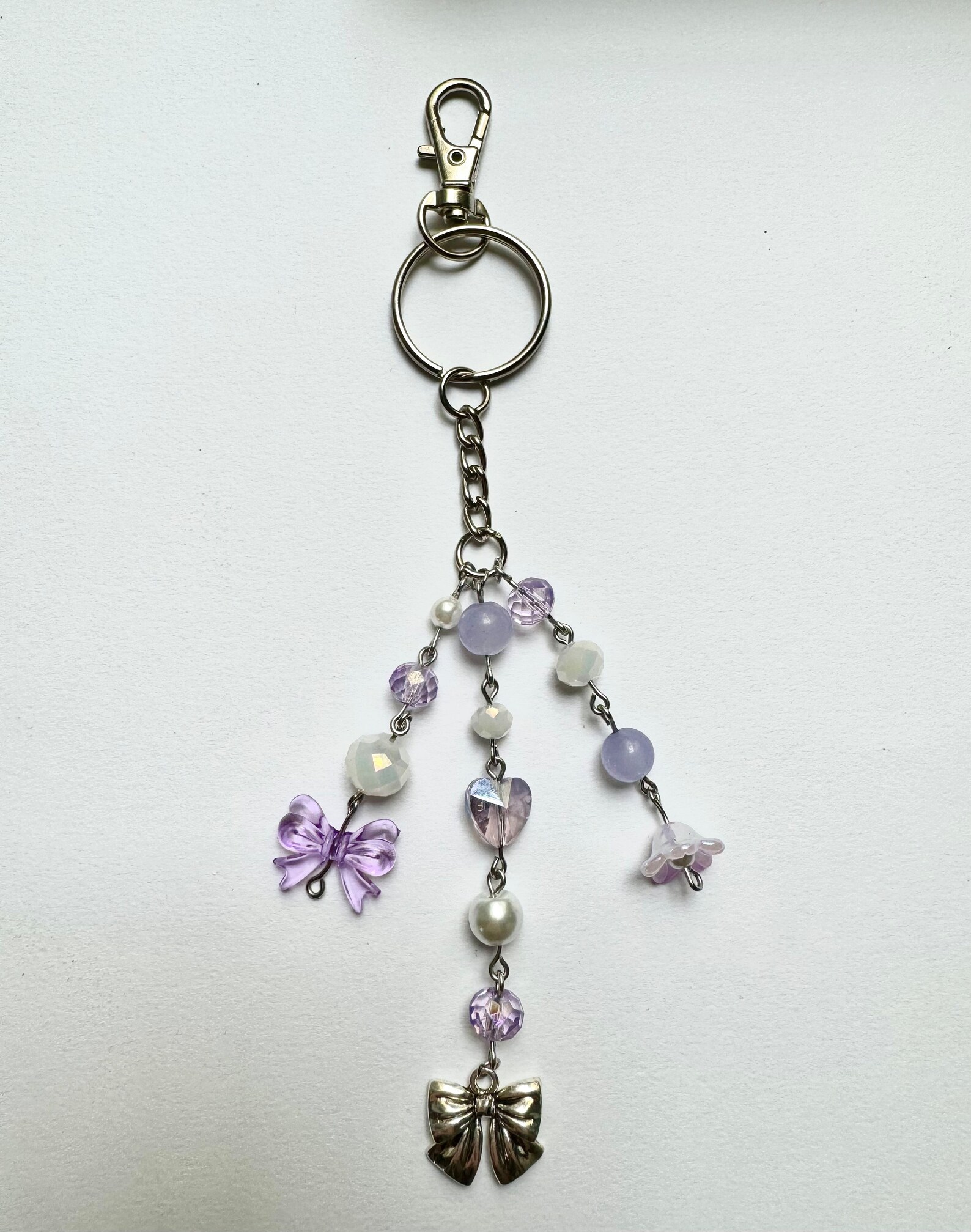 Matching Bow Keychains, Beaded Keychain, Handmade Jewelry, Cute Dainty ...