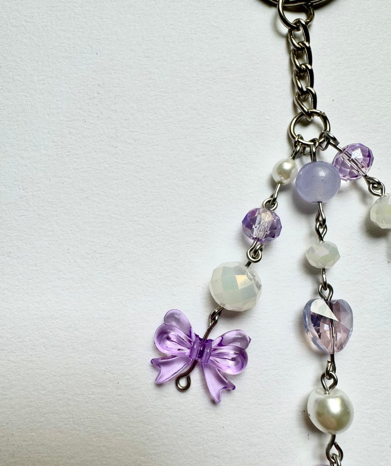 Matching Bow Keychains, Beaded Keychain, Handmade Jewelry, Cute Dainty ...