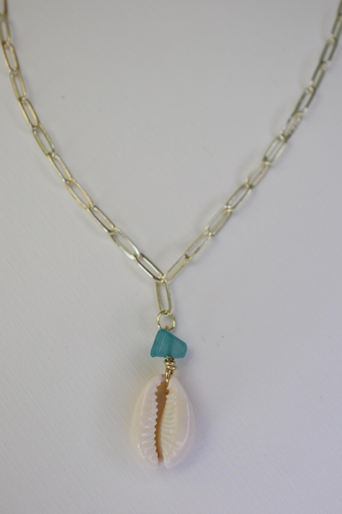 Coastal Cowrie Shell Necklace W/ Gold Chain | Beach Girls | Summer ...