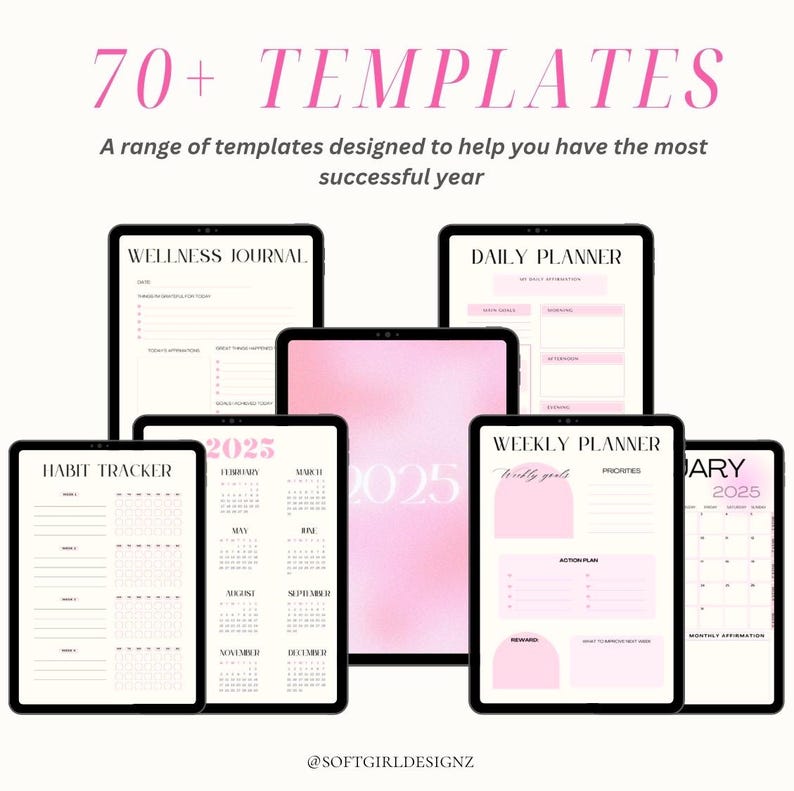 2025 Digital Planner 2025 Planner Daily Planner New Year Planner ...