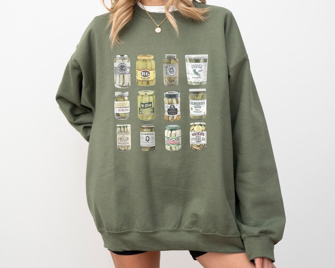 Vintage Canned Pickles Sweatshirt, Canning Season Sweatshirt, Pickle ...