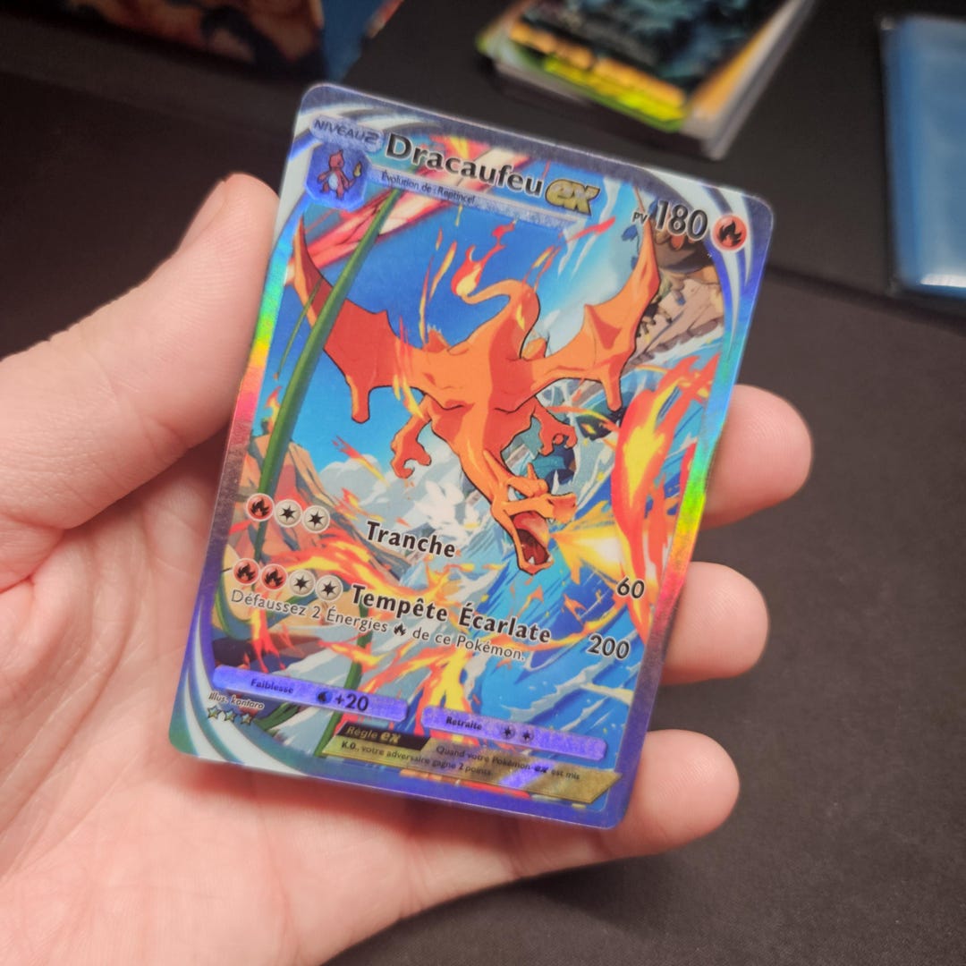 Charizard Pocket Custom Pokemon Card - Etsy