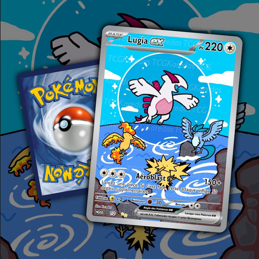 Lugia Shiny - Custom Pokemon Card - Etsy