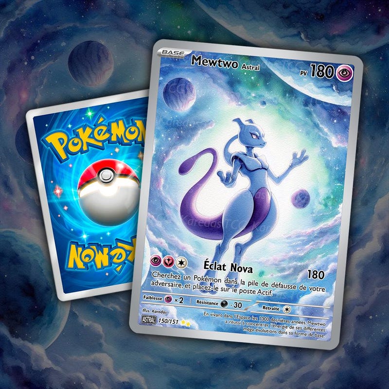 Mewtwo Birthday Card - Etsy