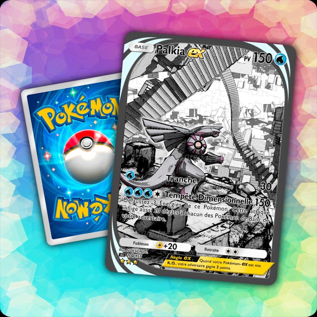 Palkia EX Immersive - Custom Pokemon Card - Etsy