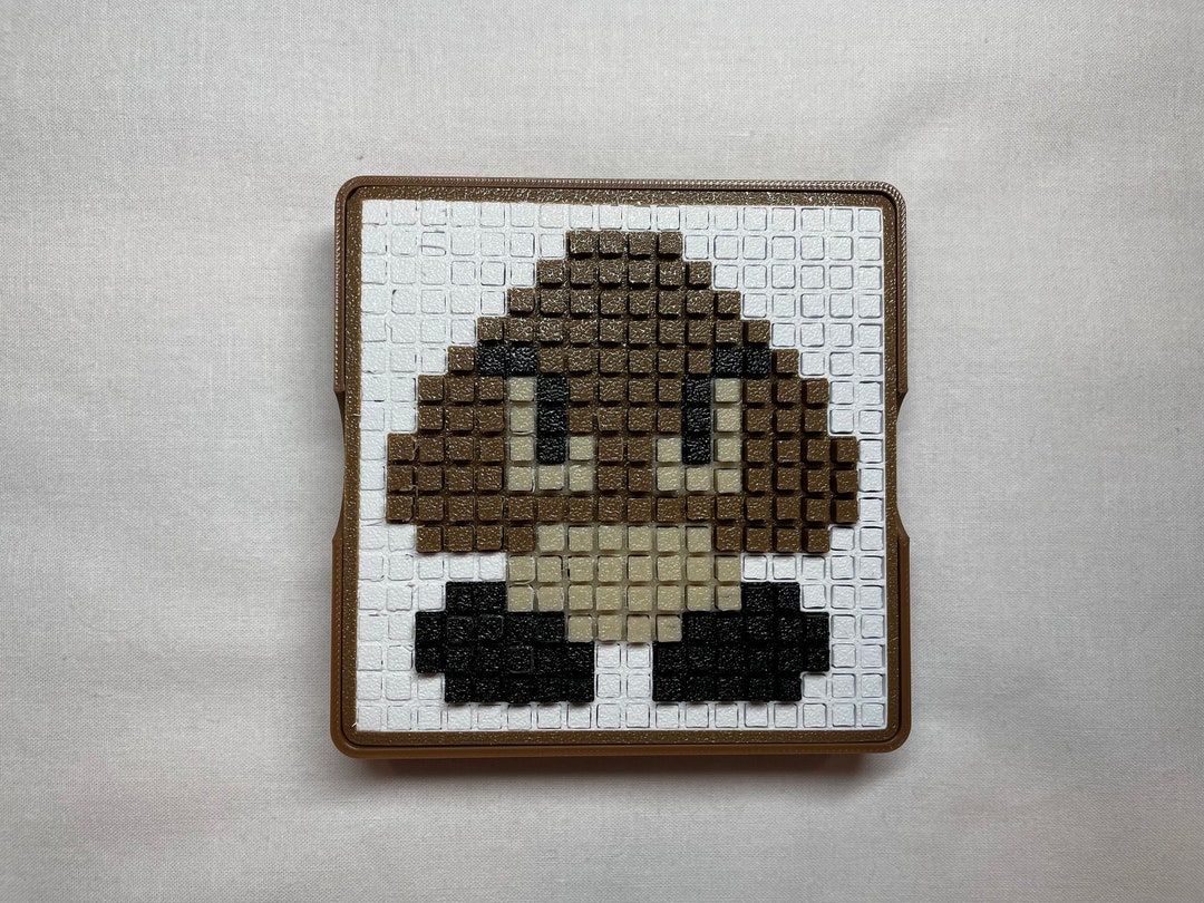 Goomba 3D Pixel Fidget Pins With Display Base - Etsy