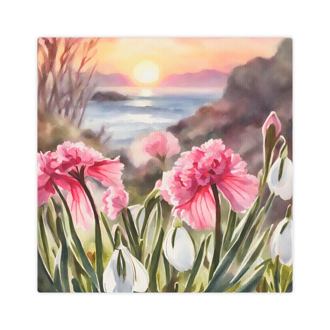 Carnation Snowdrop January Birth Flower Birthstone Birthday Gift 1st ...