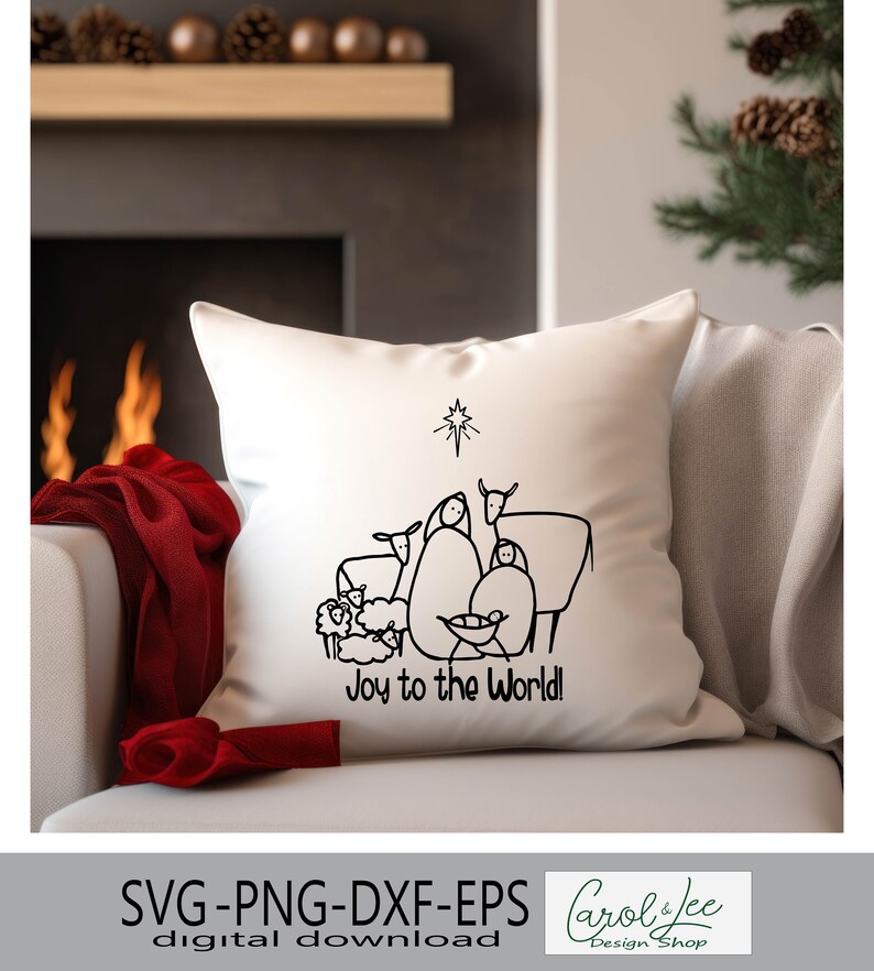 Joy to the World, Christmas Ornament, Christmas Nativity, Jesus Birth ...