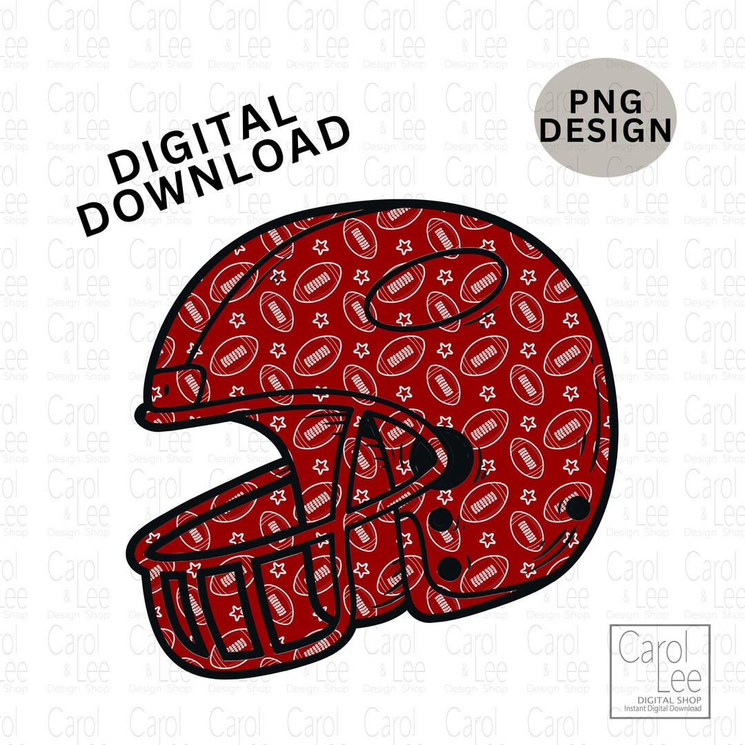 Red & Black Football Helmet Clipart, Game Life Png, Game Day Football ...