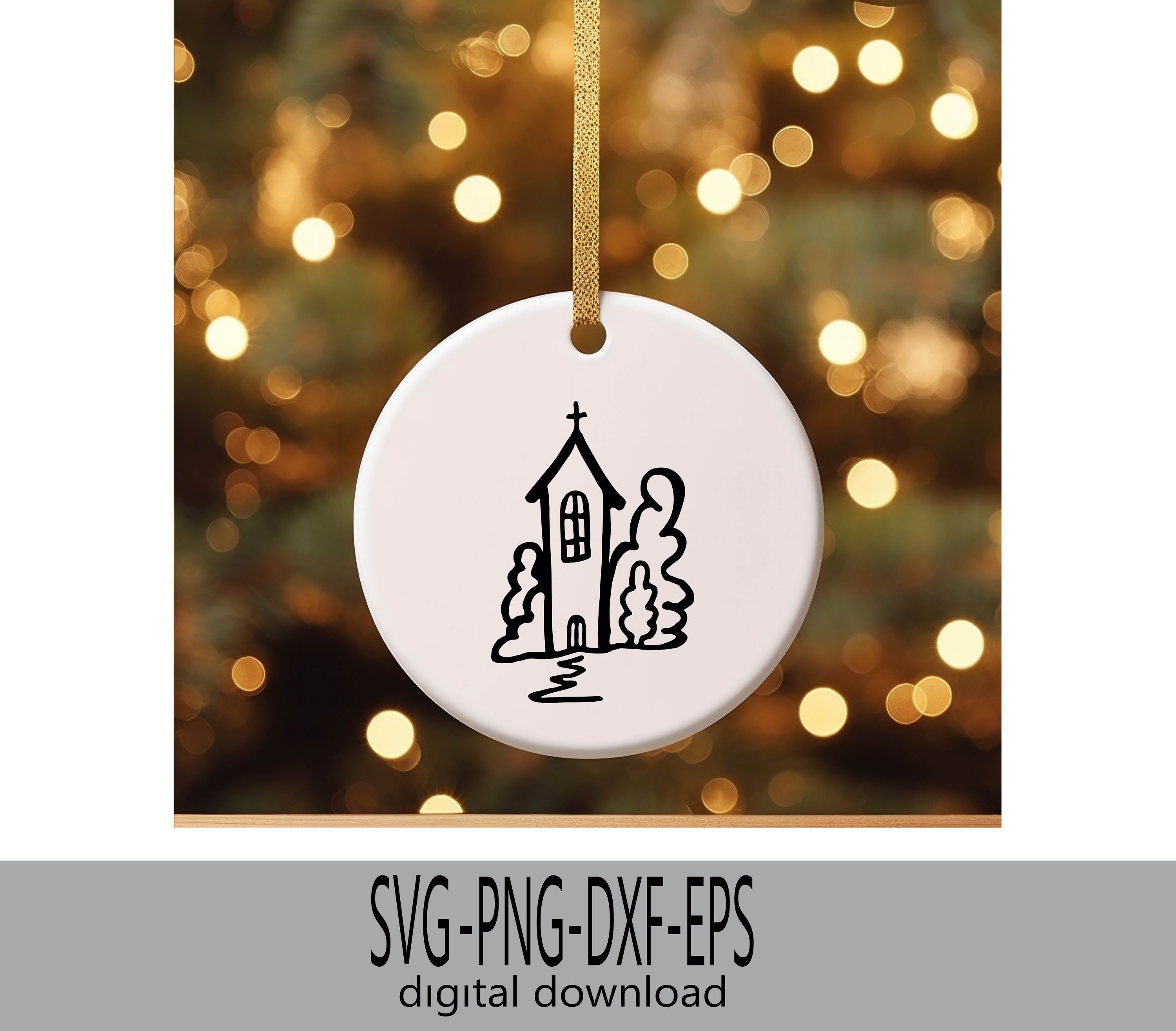 Chapel Design Hand Drawn Chapel SVG Design Religious Chapel - Etsy