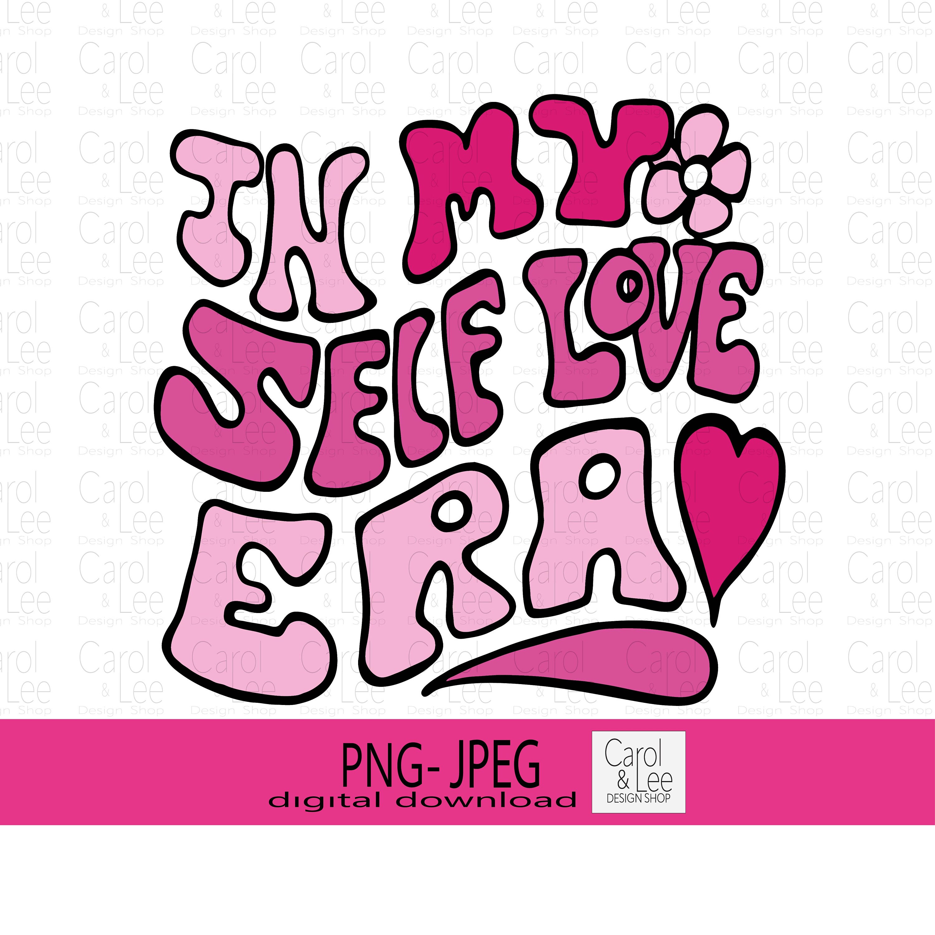 Groovy Self-love Clipart, Love Themed Sublimation for T-shirts, Clipart ...