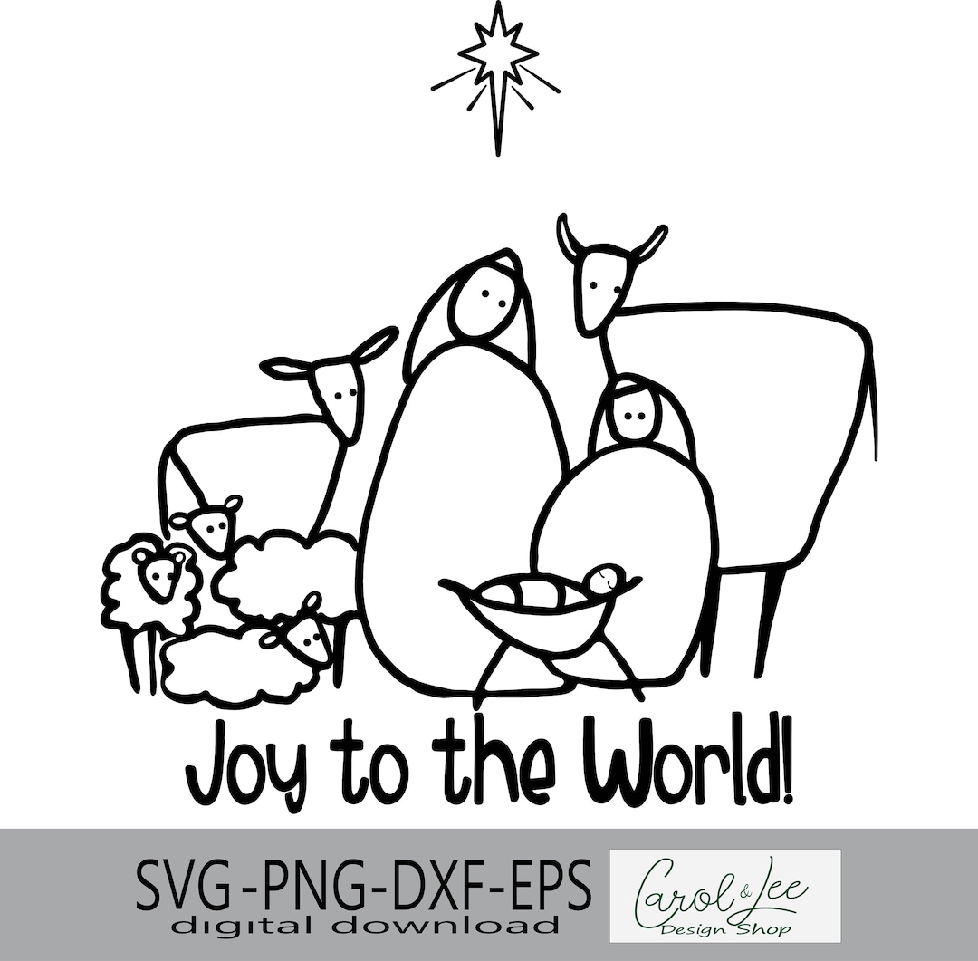 Joy to the World, Christmas Ornament, Christmas Nativity, Jesus Birth ...