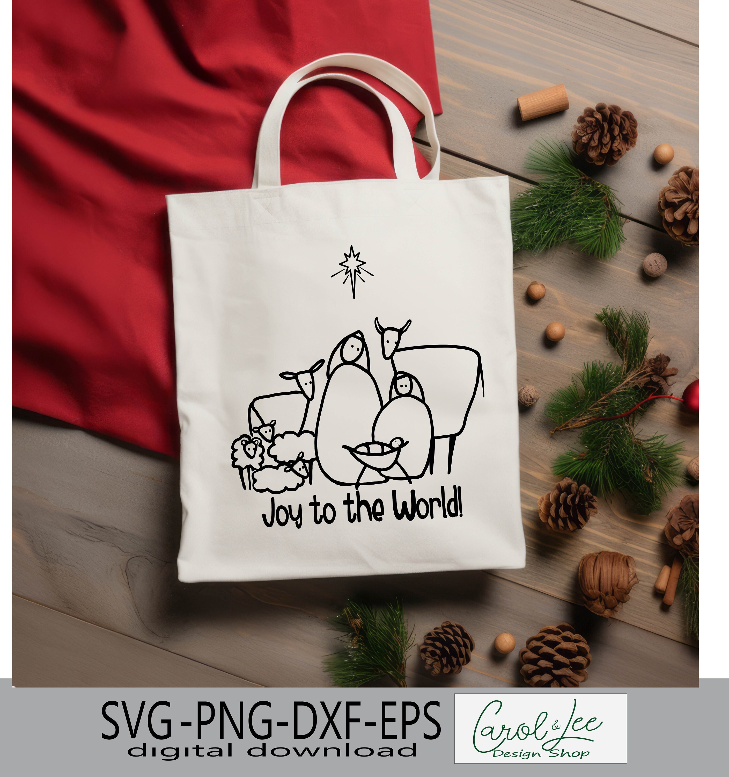 Joy to the World, Christmas Ornament, Christmas Nativity, Jesus Birth ...