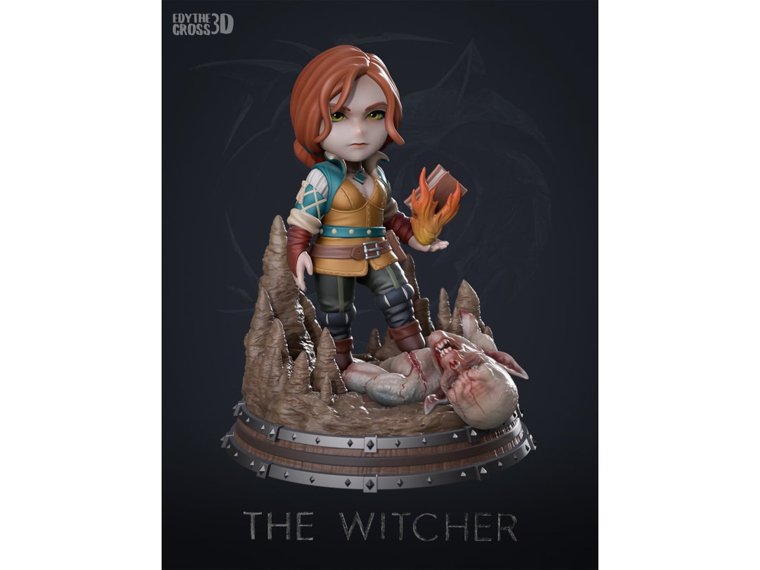 Triss From the Witcher Chibi Resin Printed Model Kit Nomnom - Etsy