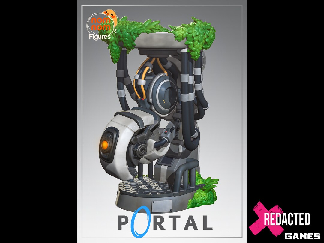 Glados Portal Fan Made Chibi Resin Printed Model Kit Nomnom Figures - Etsy