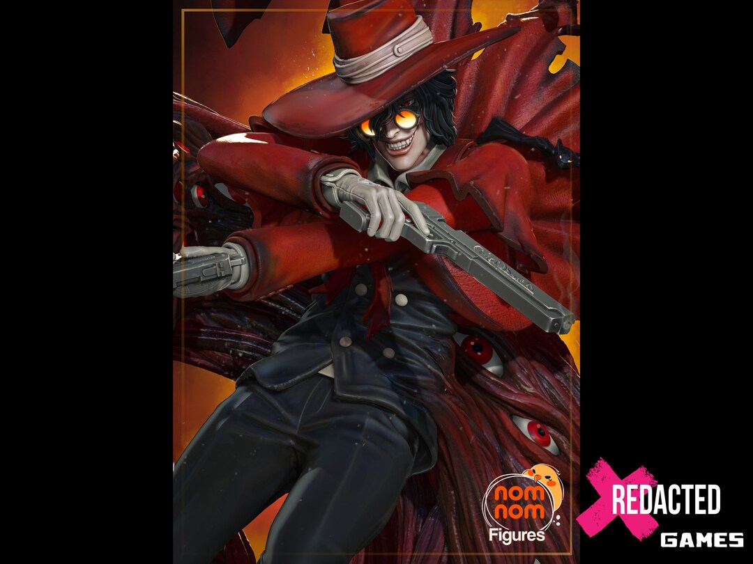 Alucard hellsing Statue 14K 3D Printed Statue Fan Art Painted Garage ...