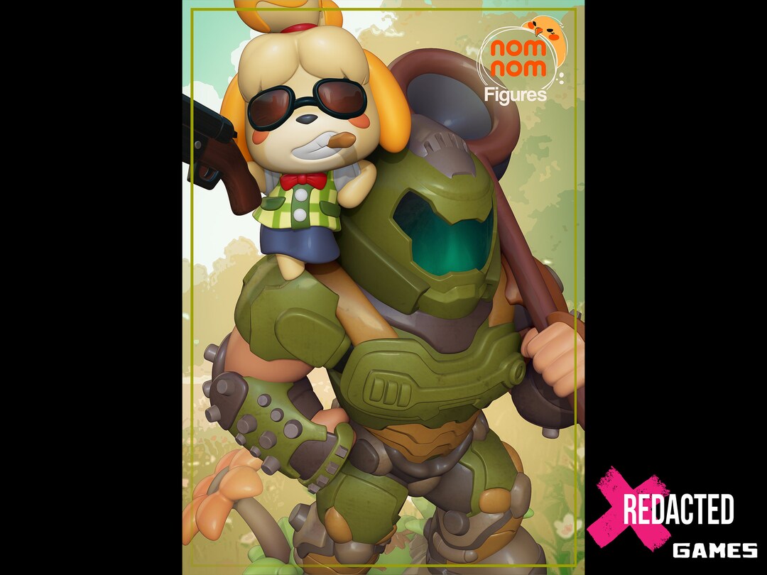 Doom Crossing Chibi Resin Printed Model Kit Nomnom Figures - Etsy