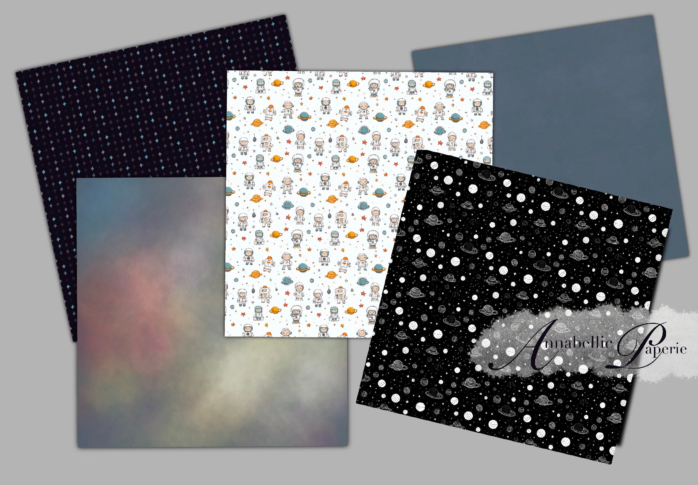 Adventures: Space! Digital Paper Pack | Digital Scrapbooking Paper ...