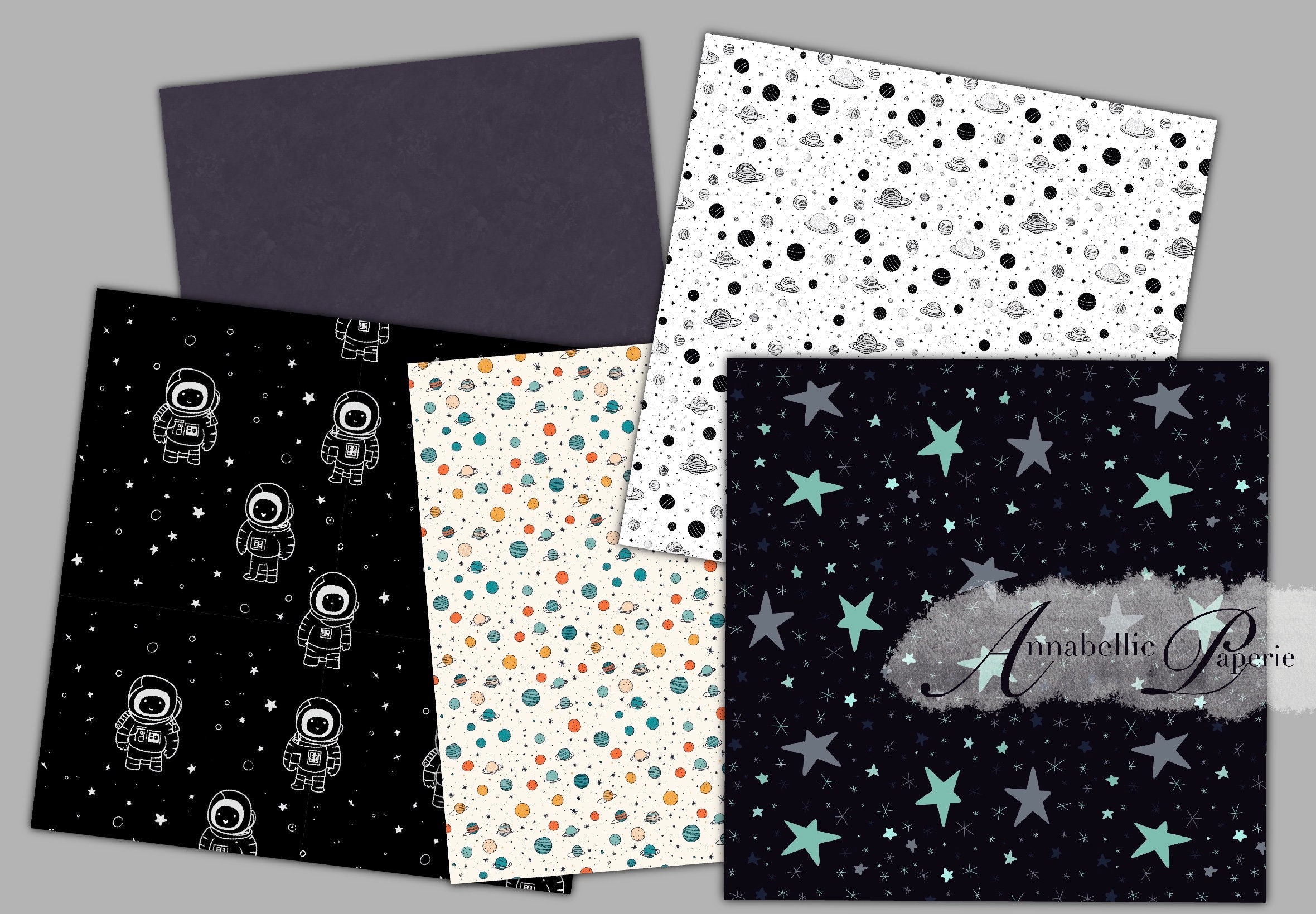 Adventures: Space! Digital Paper Pack | Digital Scrapbooking Paper ...