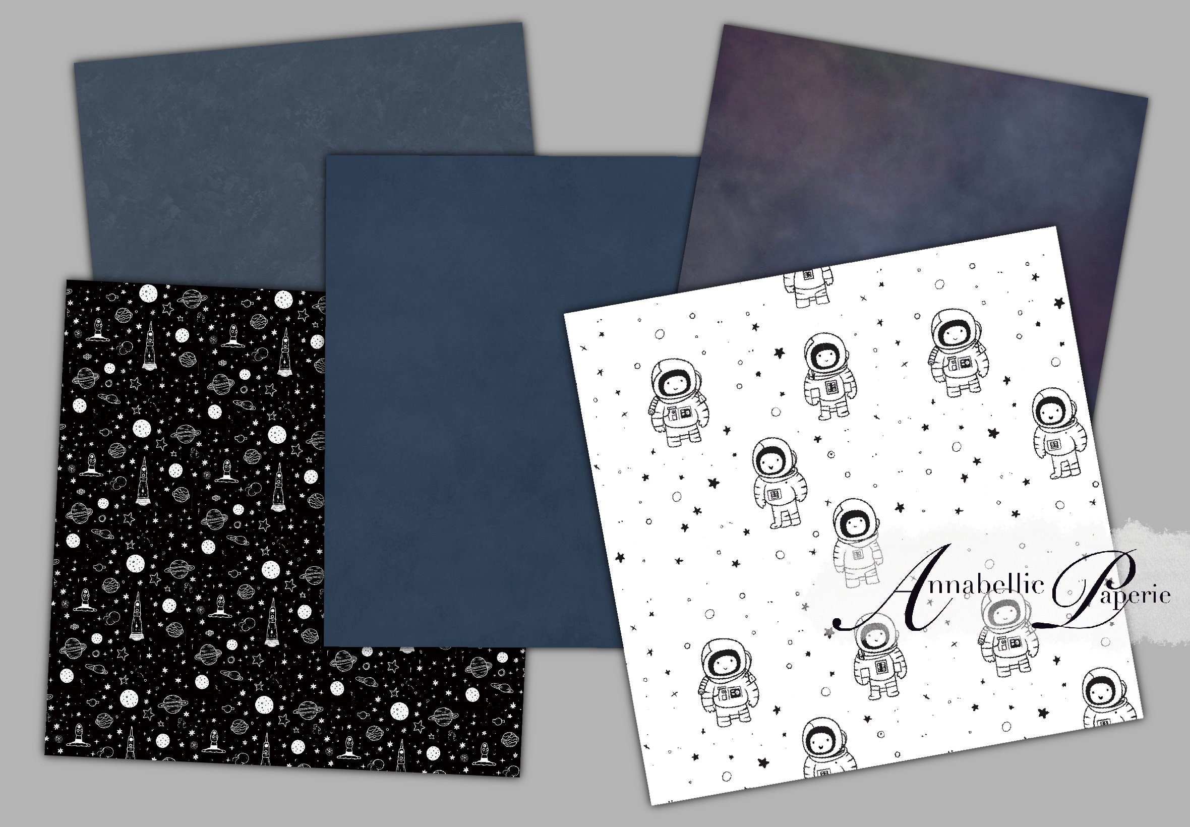 Adventures: Space! Digital Paper Pack | Digital Scrapbooking Paper ...