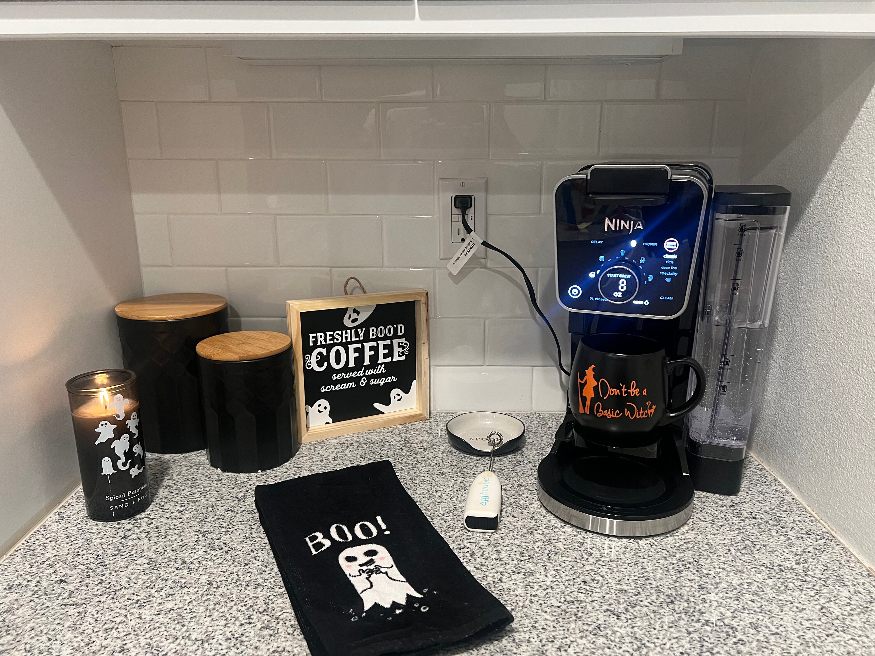 Holloween Wood Sign | Freshly Boo’d Coffee With a Splash of Scream ...