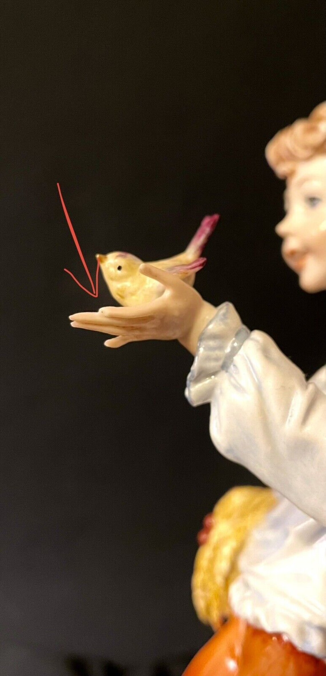 Vintage Capodimonte Porcelain Lady and Bird, Absolutely Stunning - Etsy